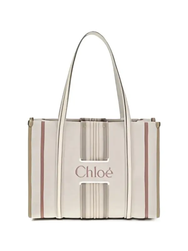 Chloé Woody Loop Shoulder Bag - Nude