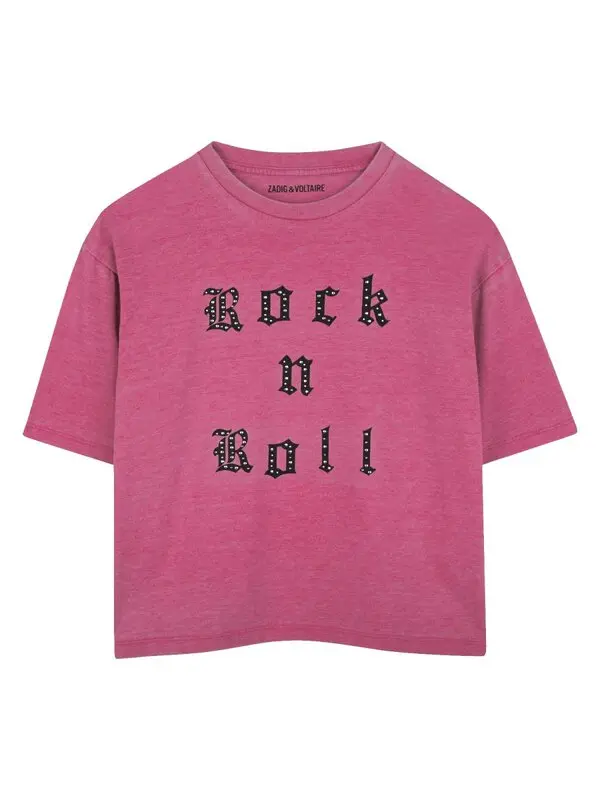 Zadig&Voltaire Rock N Roll" Mini T-shirt - Pink