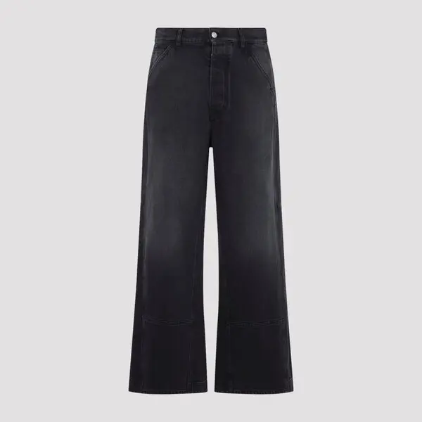 Marni Wide Leg Denim Workwear Trousers - Black