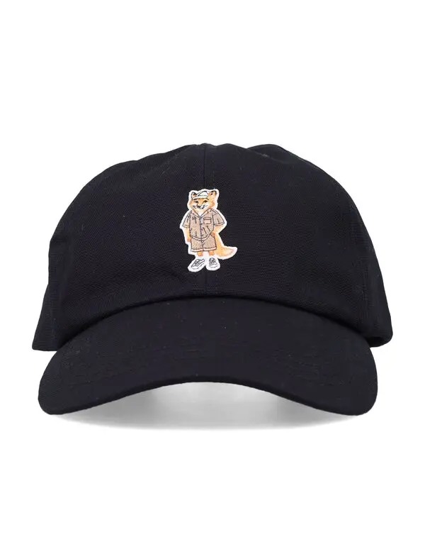Maison Kitsuné Cotton Hat - Nero