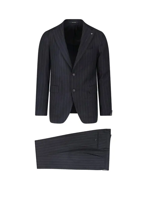 Tagliatore Pinstripe Wool Two-piece Suit