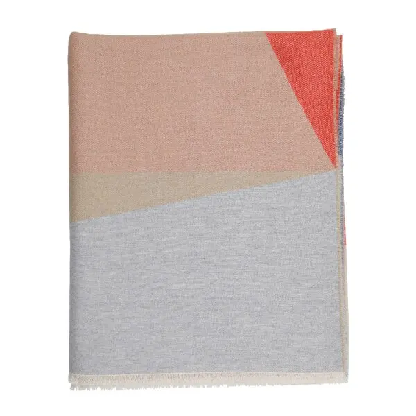PEACOCK ALLEY Johnstons Of Elgin Color Patchwork Throw - Orange/camel