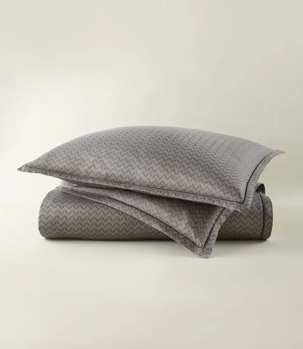 PEACOCK ALLEY Savoy Jacquard Duvet Set - Navy