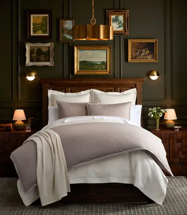 PEACOCK ALLEY Savoy Jacquard Duvet Set - Platinum