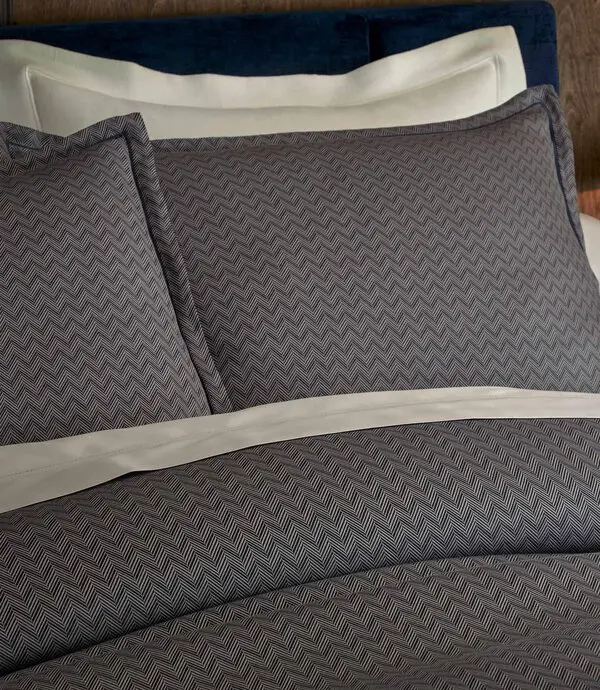 PEACOCK ALLEY Savoy Jacquard Duvet Set - Platinum