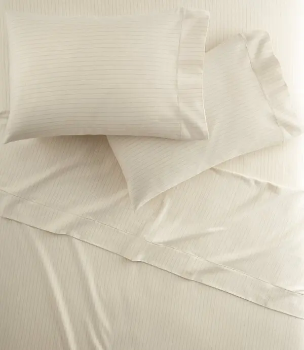 PEACOCK ALLEY All Seasons Brushed Cotton Sheet Set - Pearl