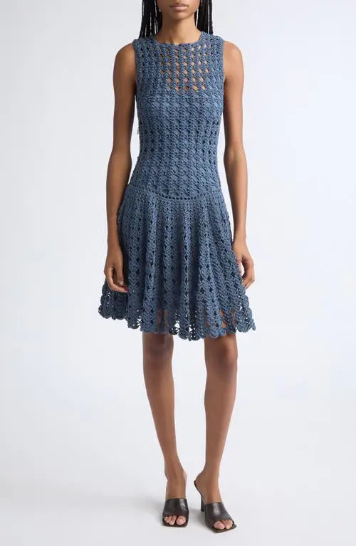 DIOTIMA Luna Crochet Mini Dress - Storm