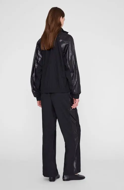 ANINE BING Reza Jacket With Technical Fabric And Coated Sleeves