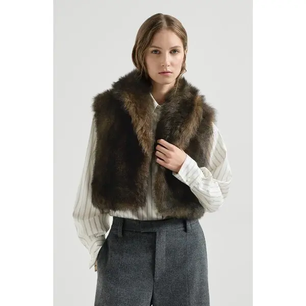 Brunello Cucinelli Soft Shearling Vest
