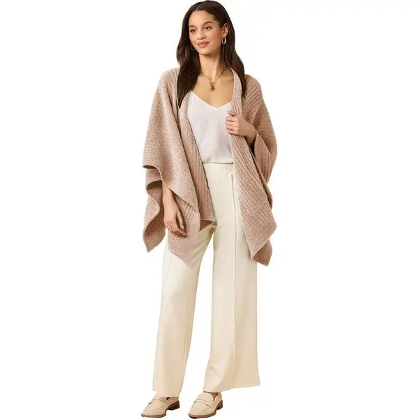 SOFTIES Solid Rib Marshmallow Shawl - Coco