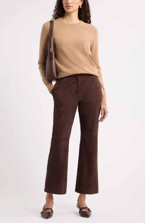 Nordstrom Suede Kick Flare Pants