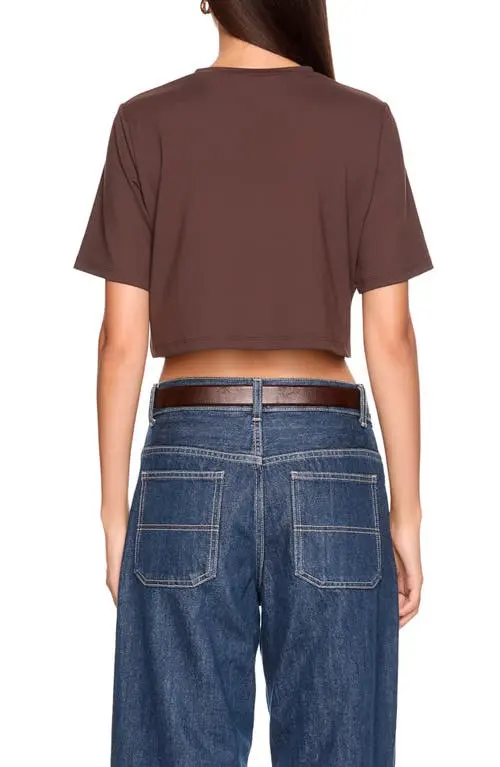 Susana Monaco Boxy Cropped T-shirt - Java