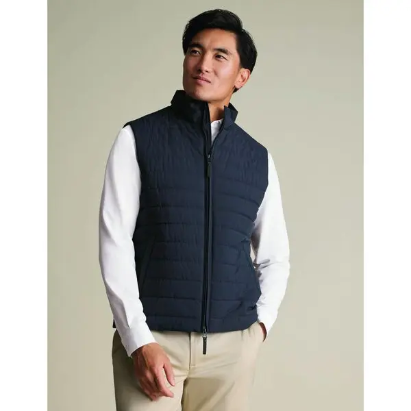CHARLES TYRWHITT Quilted Gilet - Navy