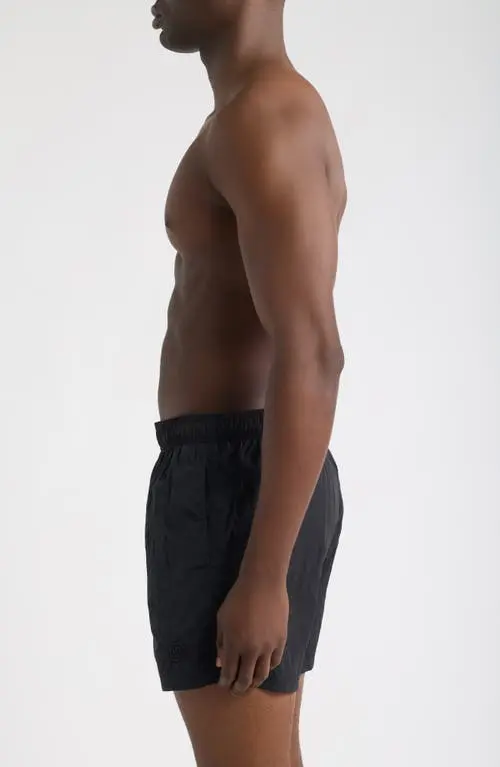 BOSS Jet Swim Trunks With Elastic Waist - Black