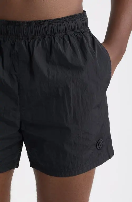 BOSS Jet Swim Trunks With Elastic Waist - Black