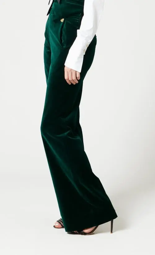 TEMPERLEY LONDON Clove Velvet Trousers