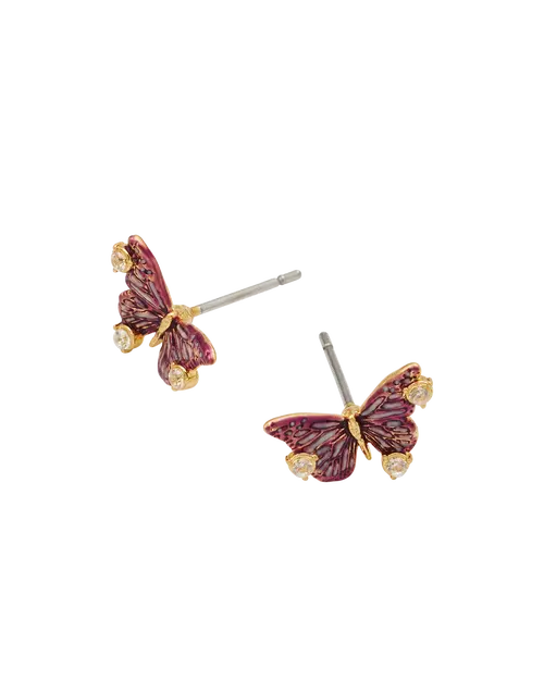 FABLE ENGLAND Eve Butterfly Stud Earrings