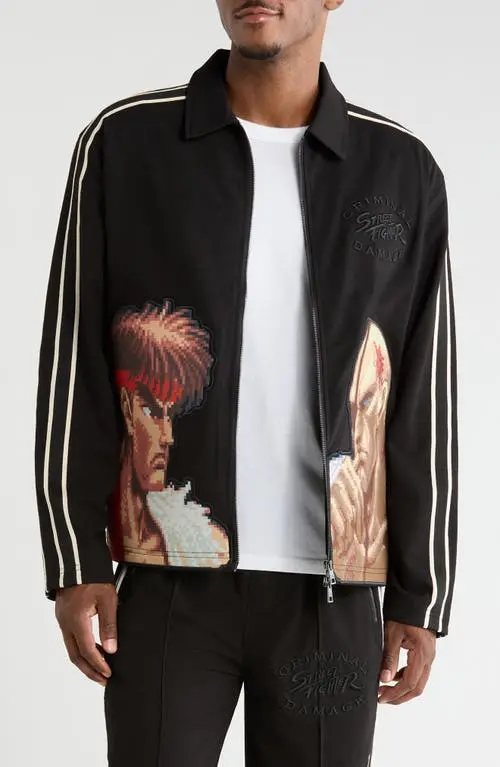 CRIMINAL DAMAGE Versus Graphic Track Top
