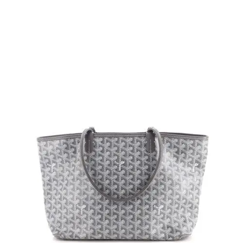 Goyard Artois Tote Coated Canvas Pm - Grey