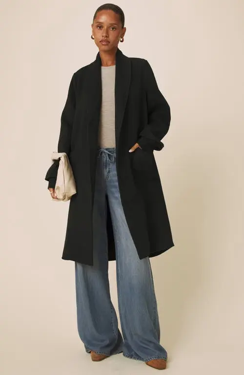 Splendid Willa Long Coat - Black