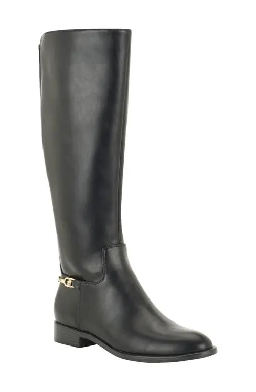 Tommy Hilfiger Marlay Knee-high Block Heel Boots - Black
