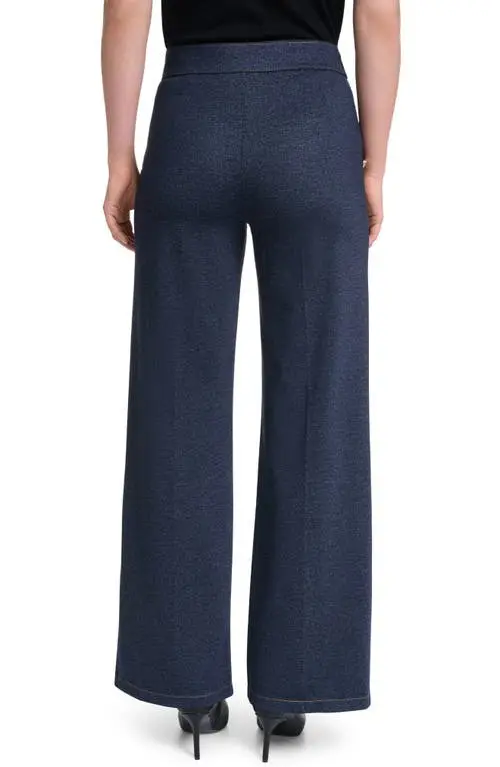Karl Lagerfeld Paris Pull On Sailor Wide Leg Pants