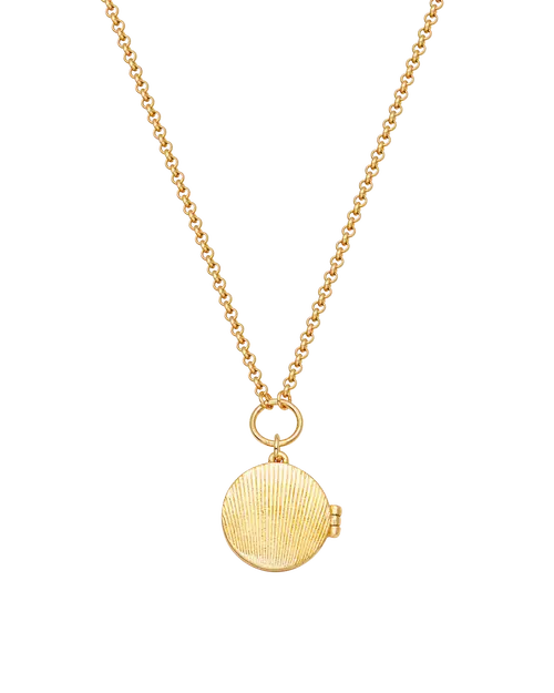 FABLE ENGLAND Snake & Blossom Locket Necklace