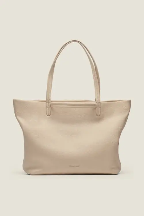 WOOL & OAK Rove Organized Leather Travel Tote - Frappe