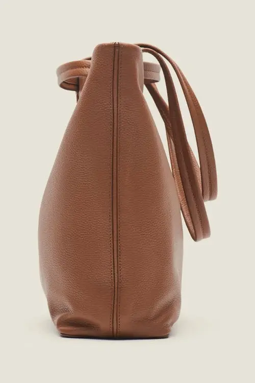 WOOL & OAK Rove Organized Leather Travel Tote - Sand