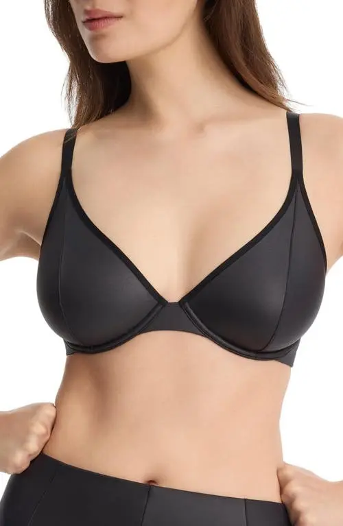 SKARLETT BLUE Late Night Faux Leather Unlined Underwire Bra
