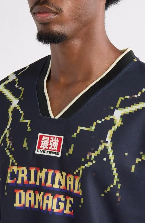 CRIMINAL DAMAGE Street Fighter Ii "insert Coin" Sports Jersey