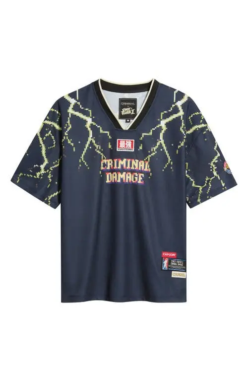 CRIMINAL DAMAGE Street Fighter Ii "insert Coin" Sports Jersey