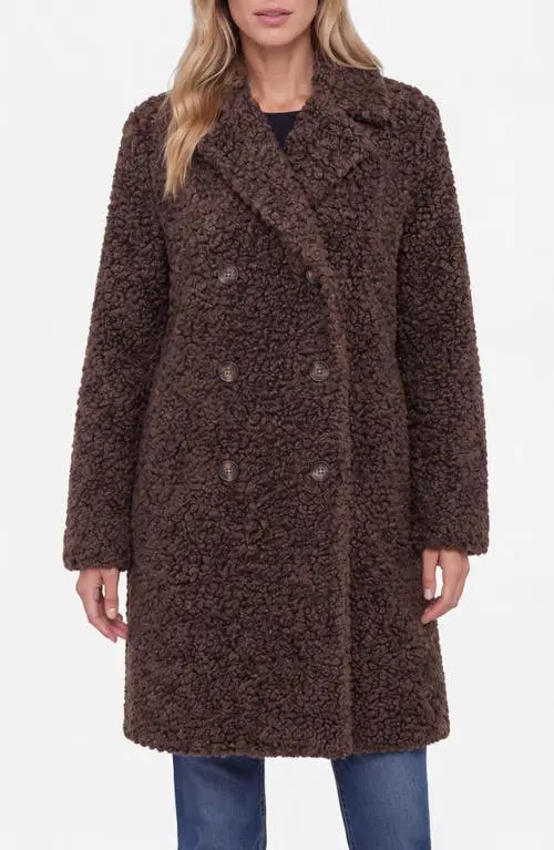 LIVERPOOL Double Breasted Faux Fur Coat