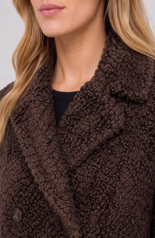 LIVERPOOL Double Breasted Faux Fur Coat