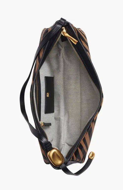 Donna Karan New York Velvet Large Shoulder Bag