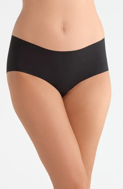 Nordstrom Pack Of 3 Invisible Edge Hipster Briefs - Black