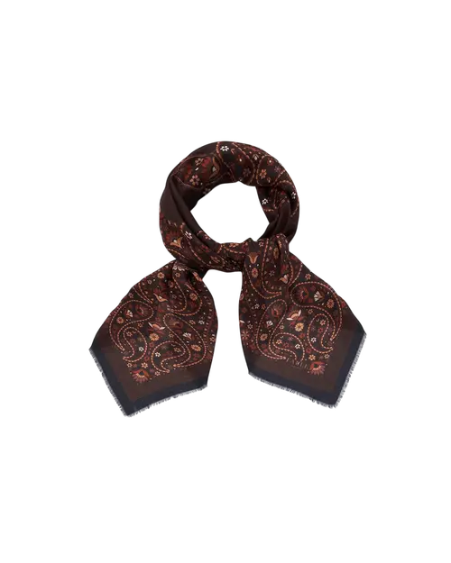 FABLE ENGLAND Eve Paisley Large Square Pashmina Scarf