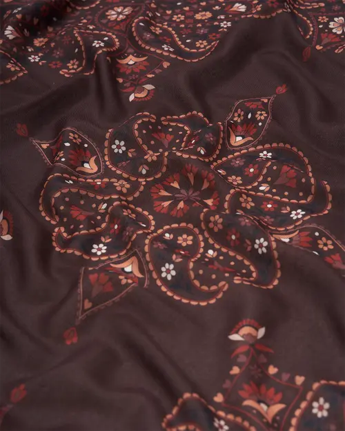 FABLE ENGLAND Eve Paisley Large Square Pashmina Scarf