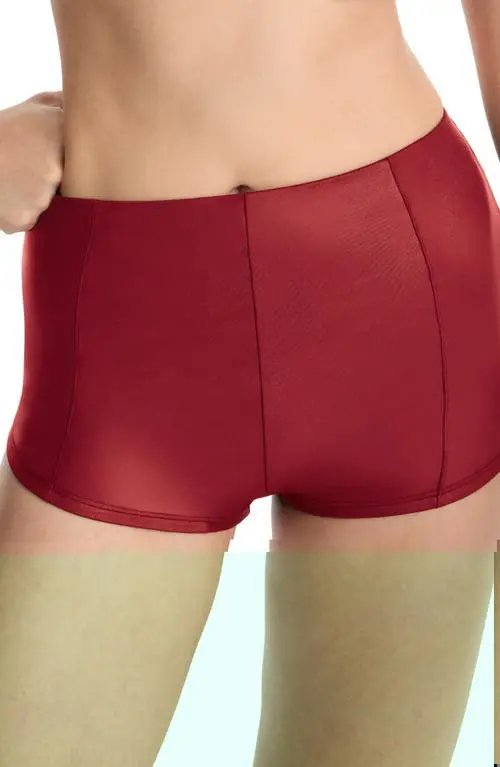 SKARLETT BLUE Late Night" Faux Leather Hot Pants - Scarlet