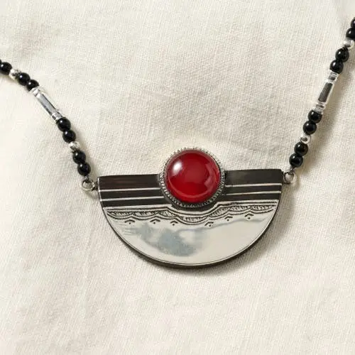 TEN THOUSAND VILLAGES Amellal Tuareg Pendant Necklace