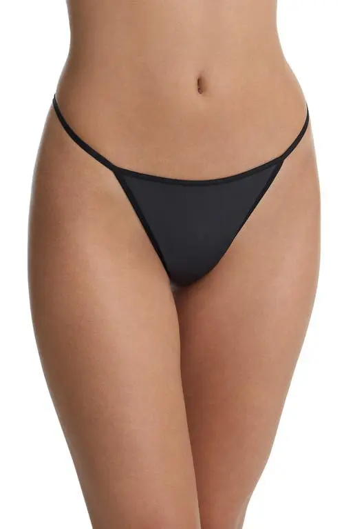 SKARLETT BLUE Late Night Faux Leather G-string Thong - Black