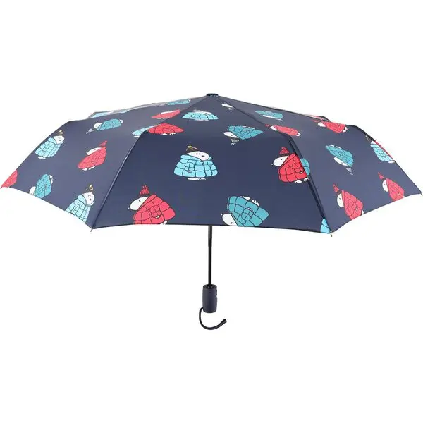 PEANUTS Snoopy Puffer Jacket All Over Print Auto Open And Close Umbrella - Blue