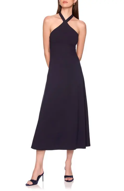 Susana Monaco Halter String Tie Midi Dress