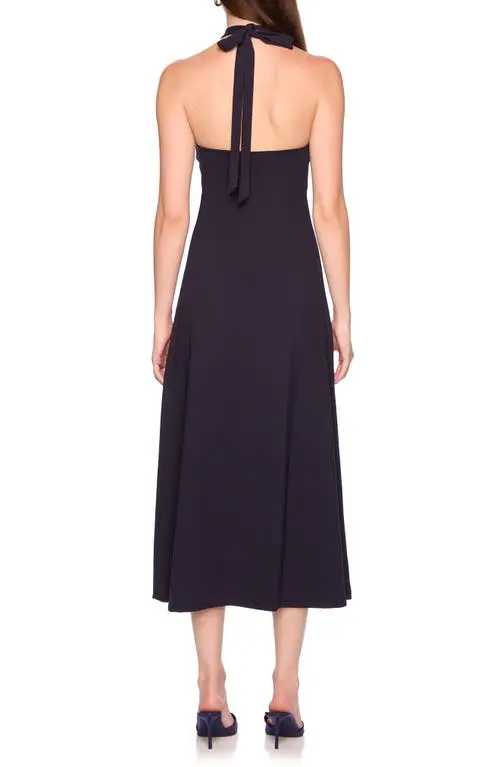 Susana Monaco Halter String Tie Midi Dress