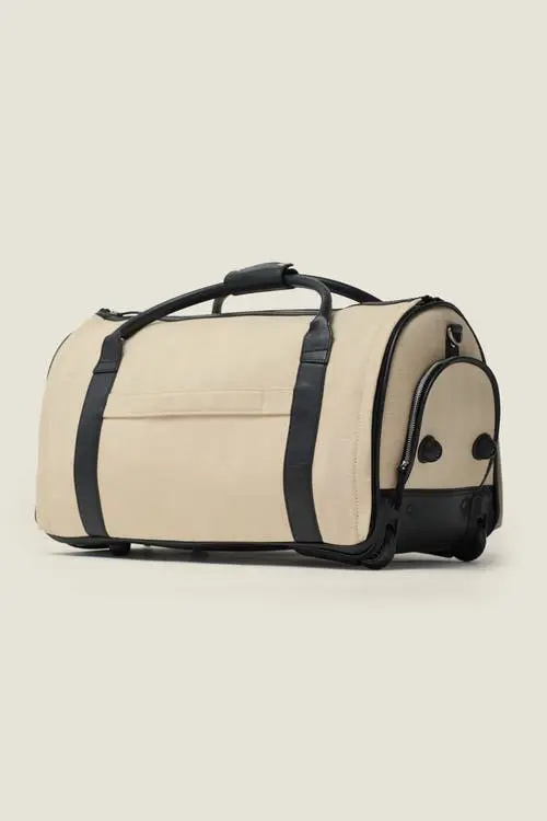 WOOL & OAK Nova Convertible Rolling Herringbone Garment Duffle