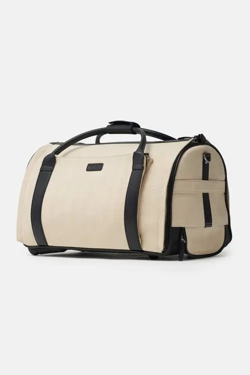 WOOL & OAK Nova Convertible Rolling Herringbone Garment Duffle