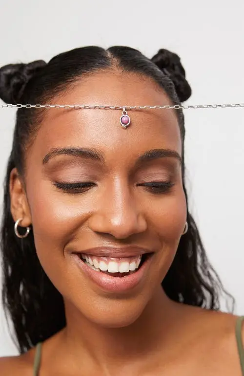 UNODE50 Charm With Pink Stone