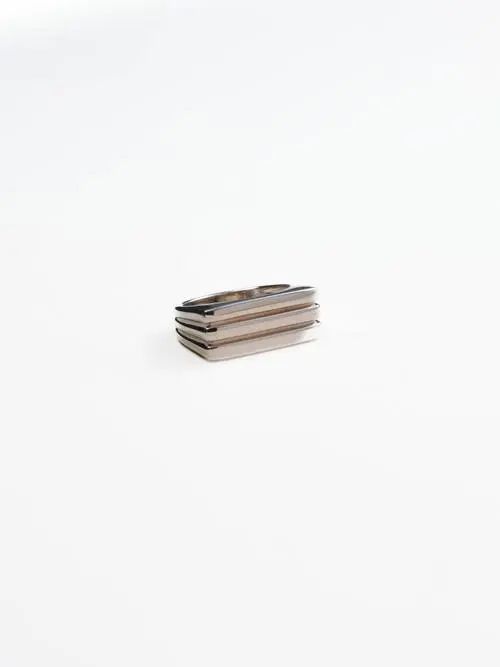 THEIR STUDIOS Austin Square Pinky Ring - Recycled Sterling Silver
