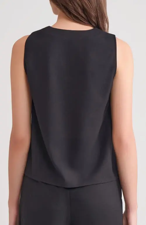 Misook Pima Cotton V-neck Tank