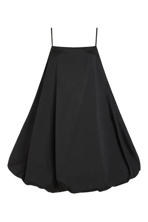 CONTESSA MILLS Todd Adjustable Strap Bubble Mini Dress - Black